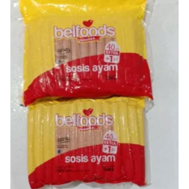 Jual Sosis Ayam Belfoods 1 kg isi 40 +1 | Shopee Indonesia