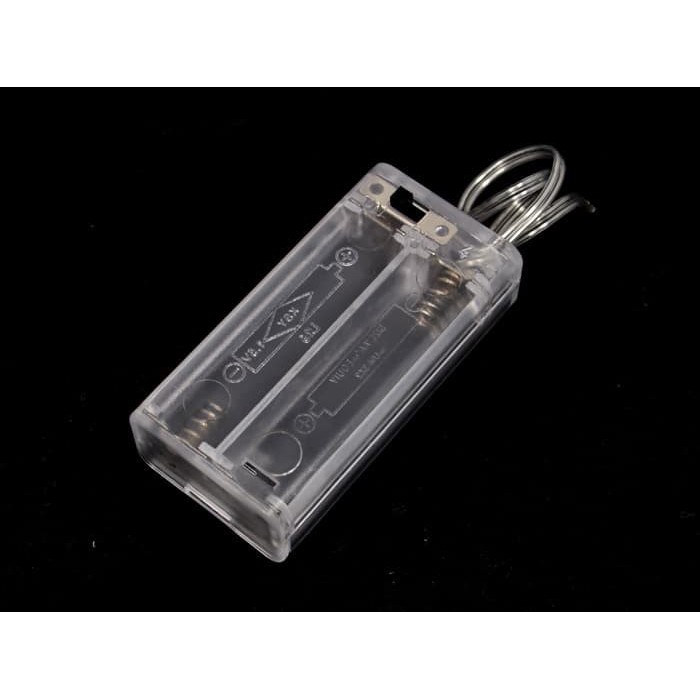 Jual 2x AA Battery Holder Baterai Case Batere Box Kotak Batre dengan ...