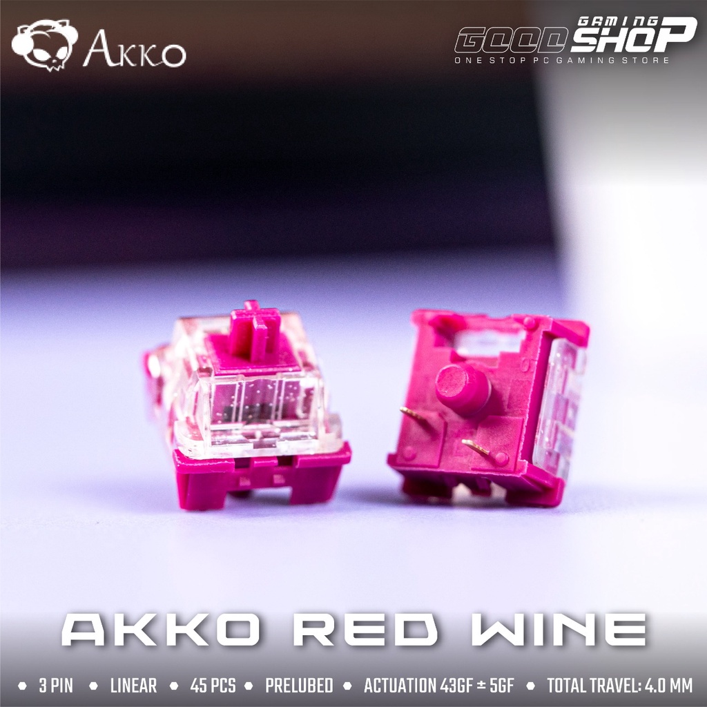 Jual Akko CS Wine Red Switch (Lubed 45 Switches) - Switch | Shopee ...