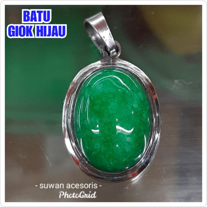 Jual BATU GIOK HIJAU LIONTIN MONEL | Shopee Indonesia