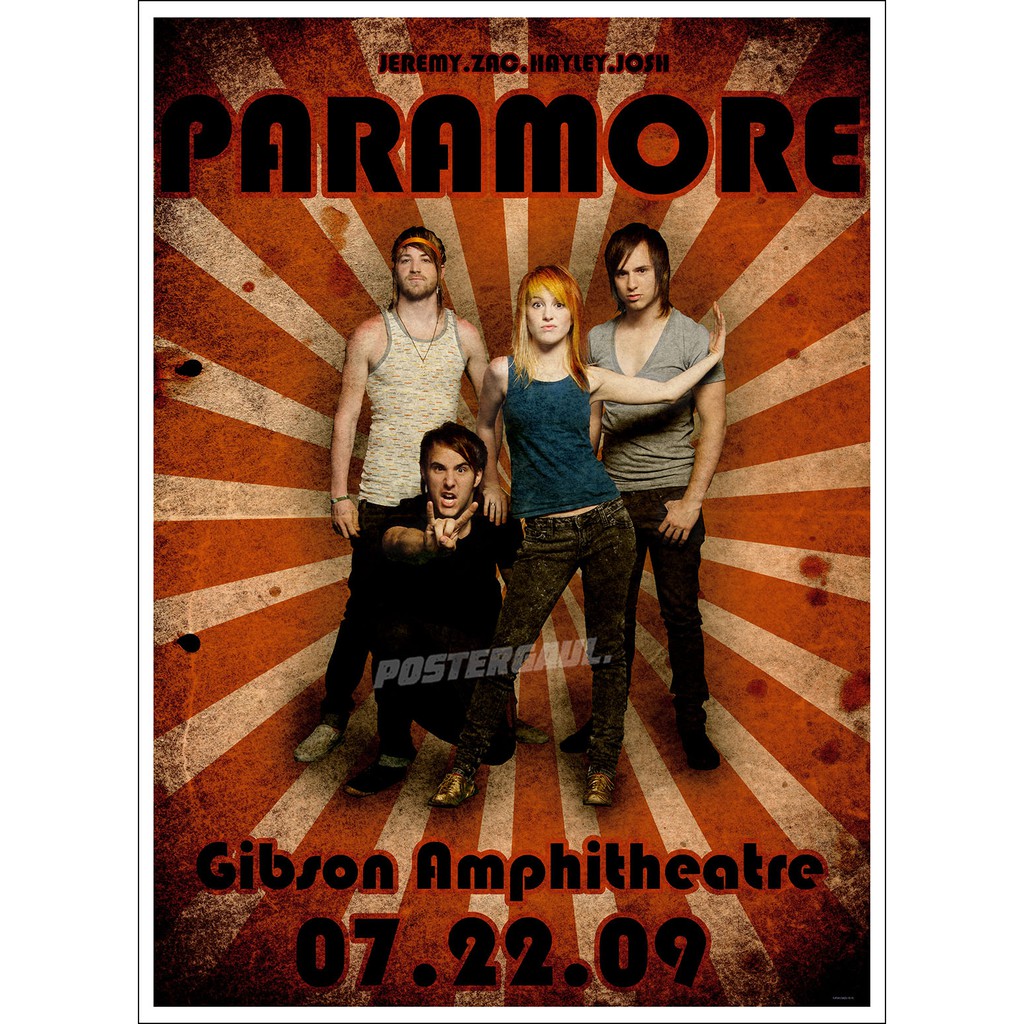 Jual Poster Medium REPRODUKSI POSTER KONSER: PARAMORE #FJP41 - ukuran ...