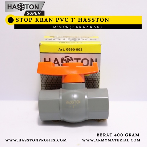 Jual Stop Kran Air Ultra Pvc Semua Ukuran Hasston Original / Kran Air ...