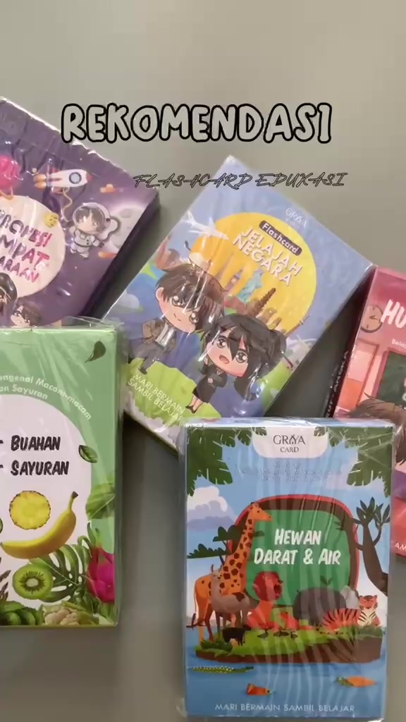 Jual FLASH CARD ANAK | ISI 45-50 KARTU | GROSIR FLASHCARD TERMURAH ...