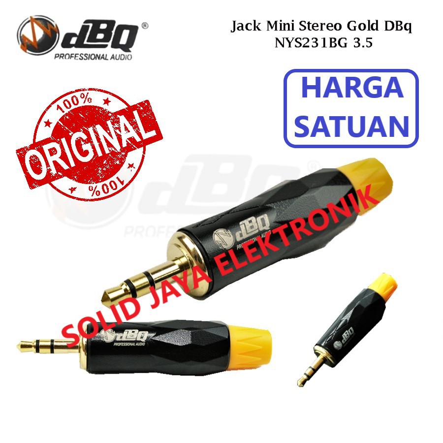 Jual JACK AKAI MINI STEREO DBQ GOLD JEK JAC JAK 3.5 MM 3,5 MM 3.5MM ...