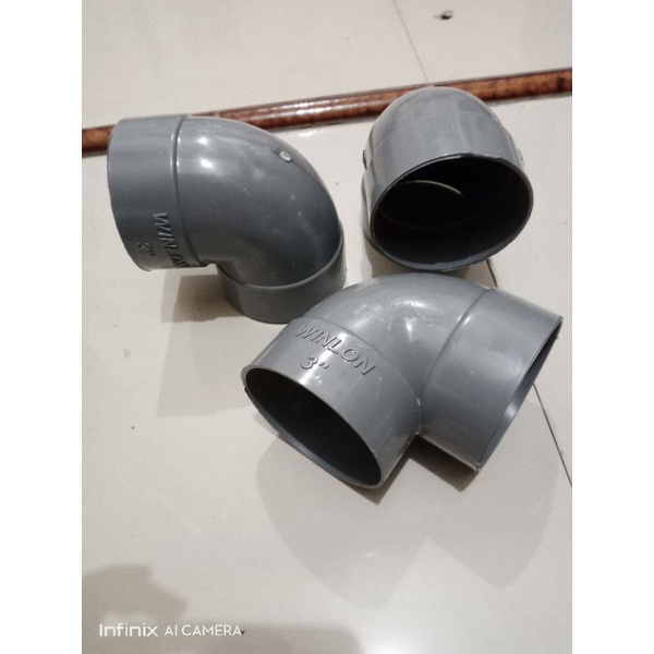 Jual Sambungan Paralon PVC Lengkung 3 inch / Knee 3" Winlon | Shopee ...