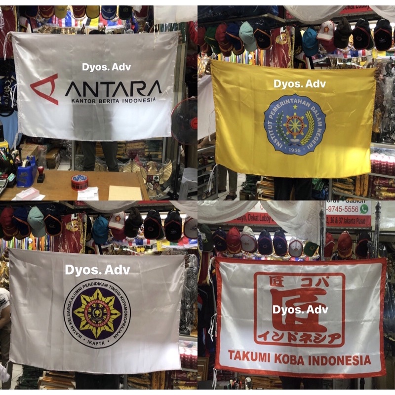 Jual Bendera printing custom bahan satin 90x135 cm | Shopee Indonesia