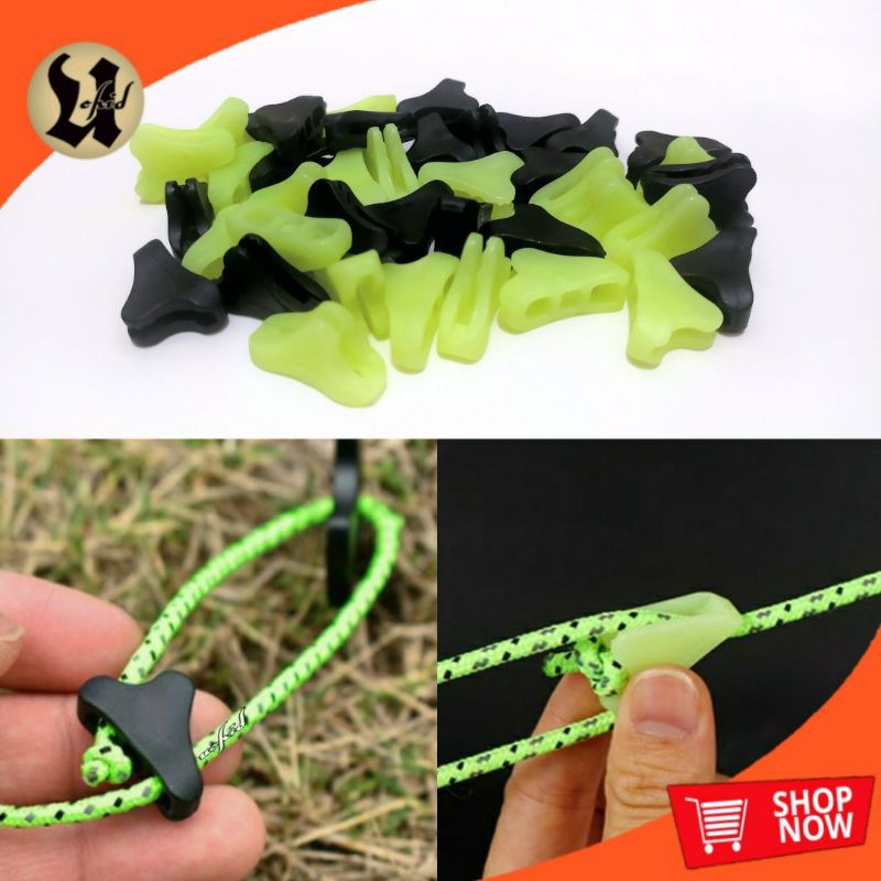 Jual Stopper Tali Triangle Diameter Lubang Tali 3mm dan 5mm tali tenda ...