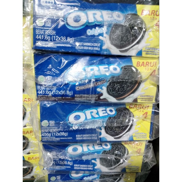 Jual Oreo biskuit sandwich rasa original dan cream coklat | Shopee ...