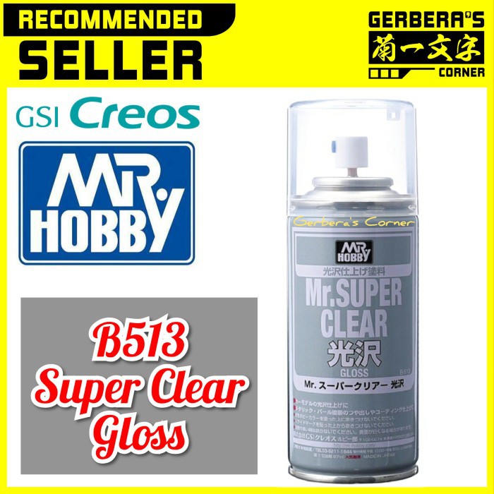 Mr Super Clear Gloss Mr. Hobby B513 Mr. Super Clear Gloss Top Coat ...