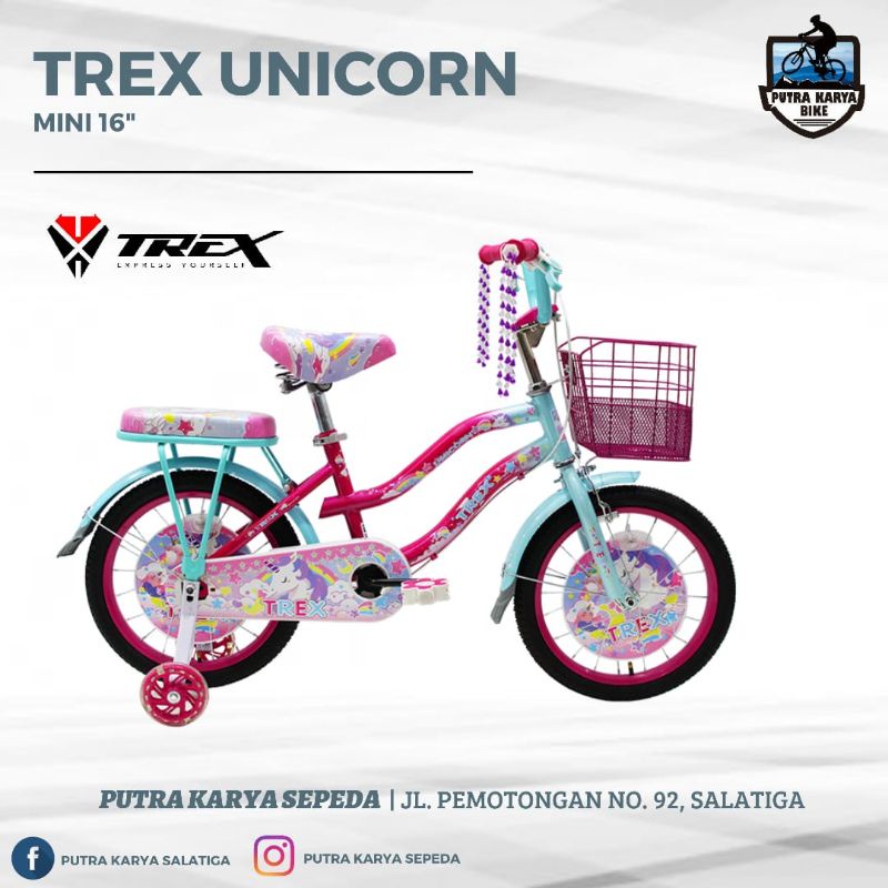 Jual Sepeda Trex 16 mini Unicorn | Shopee Indonesia