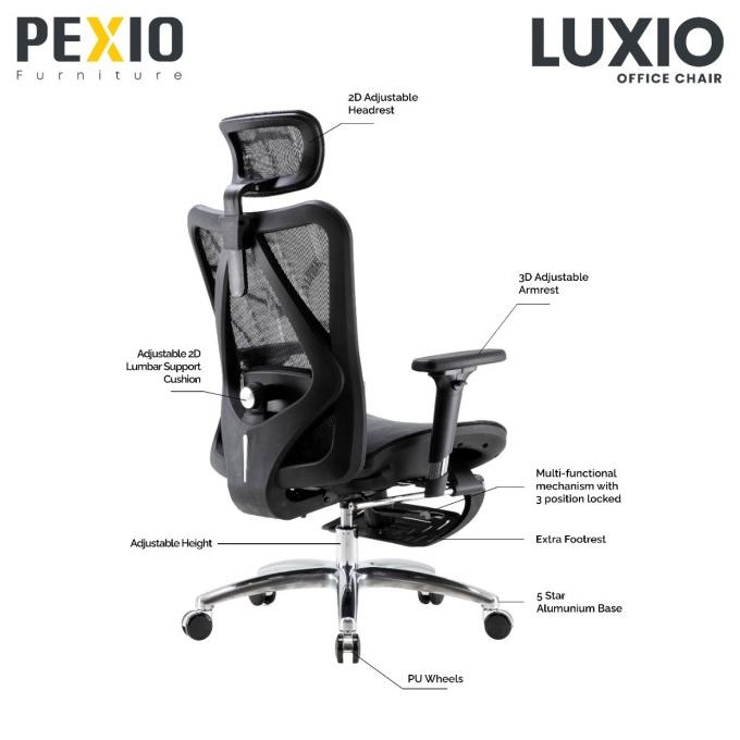 Jual [Sale] Ergonomic Office Chair | Pexio Ergonomic | Luxio [Terlaris ...