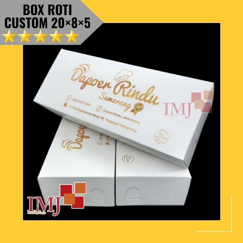Jual BOX ROTI CUSTOM 20x8x5 KARDUS BROWNIES DUS 20×8×5 CUSTOM | Shopee ...