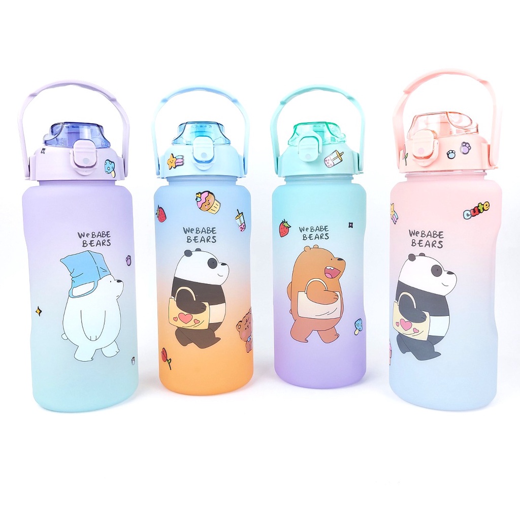 Jual SMJ - Botol Air Minum Botol Viral Kapasitas Besar 2L Dengan Skala ...