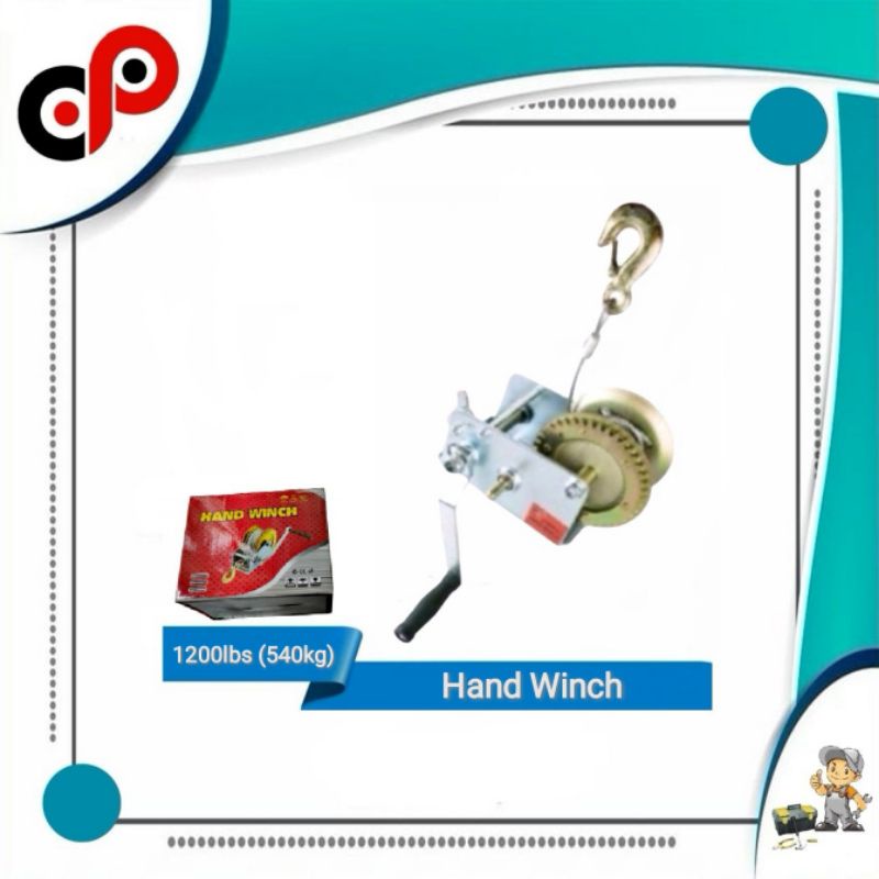 Jual Hand Winch 1200 LBS / Katrol Manual 540 KG / Sling 10 Meter ...