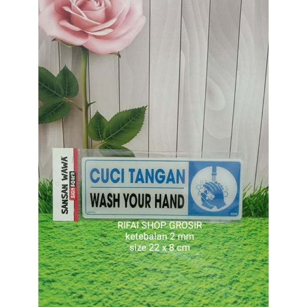 Jual AKRILIK CUCI TANGAN SIGN BOARD MURAH BERKUALITAS | Shopee Indonesia