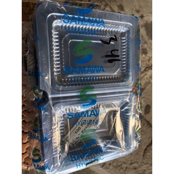 Jual Mika Plastik SAMAWA 5x (Kue, Snack, Nasi Kuning) 1pack isi 100pcs ...