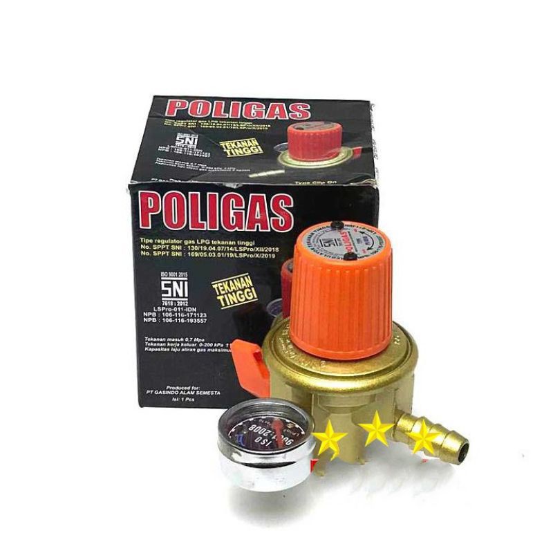 Jual Regulator, HP 333 , POLIGAS , High Presure, Chelstar Tekanan ...