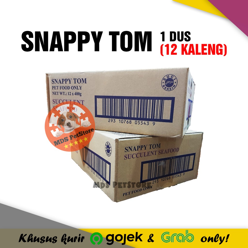 Jual 1 DUS isi 12 pcs Snappy Tom 400 Gr | snappytom 1 lusin/box/tray | Shopee Indonesia