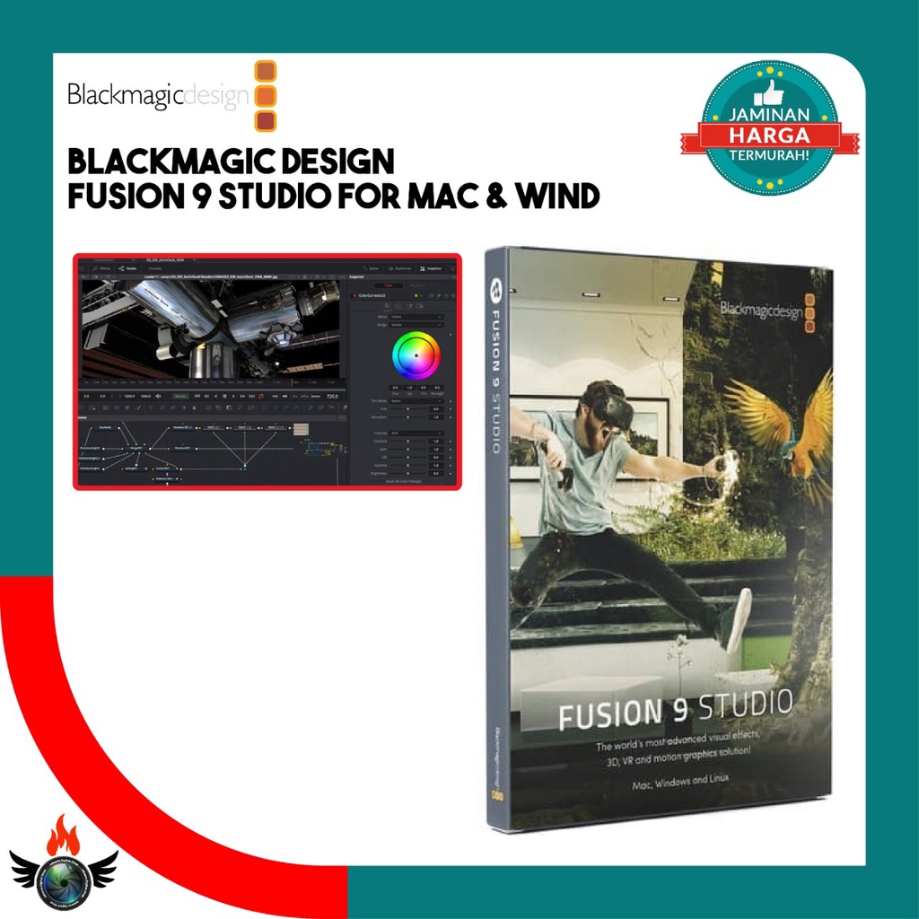 Jual Blackmagic Fusion 9 Studio for Mac & Wind (Dongle,Electronic ...