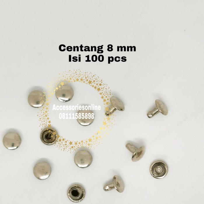 Jual [Rivet] Centang 106 Dbl I/Paku Keling 8Mm Tali Name Tag Rivet Tali ...
