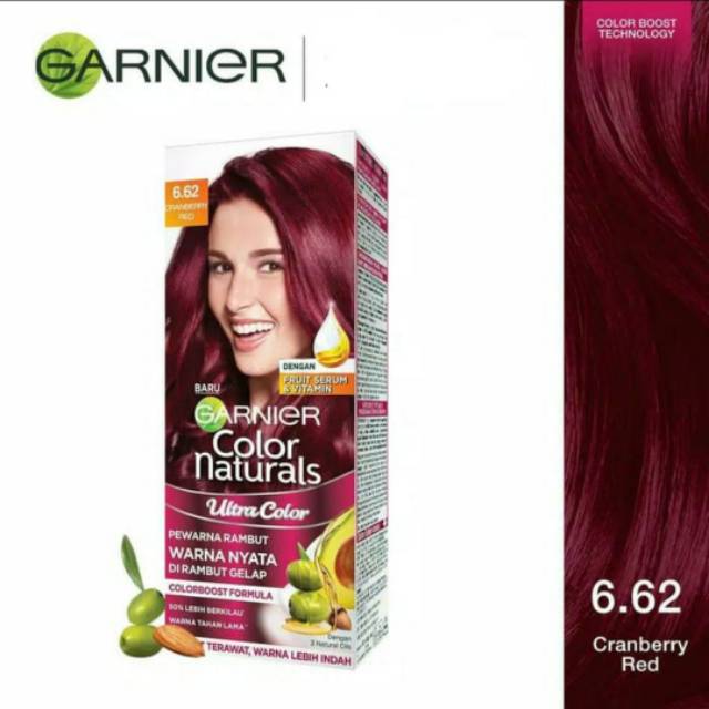 Jual GARNIER COLOR NATURAL CRANBERRY RED (KEMASAN BOX) | Shopee Indonesia