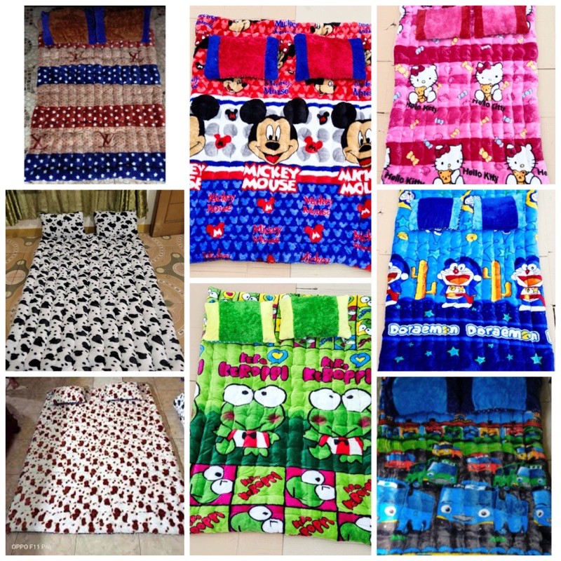 Jual KASUR LANTAI GENDER KARAKTER FREE 2 BANTAL MATRAS KASUR BULU ...