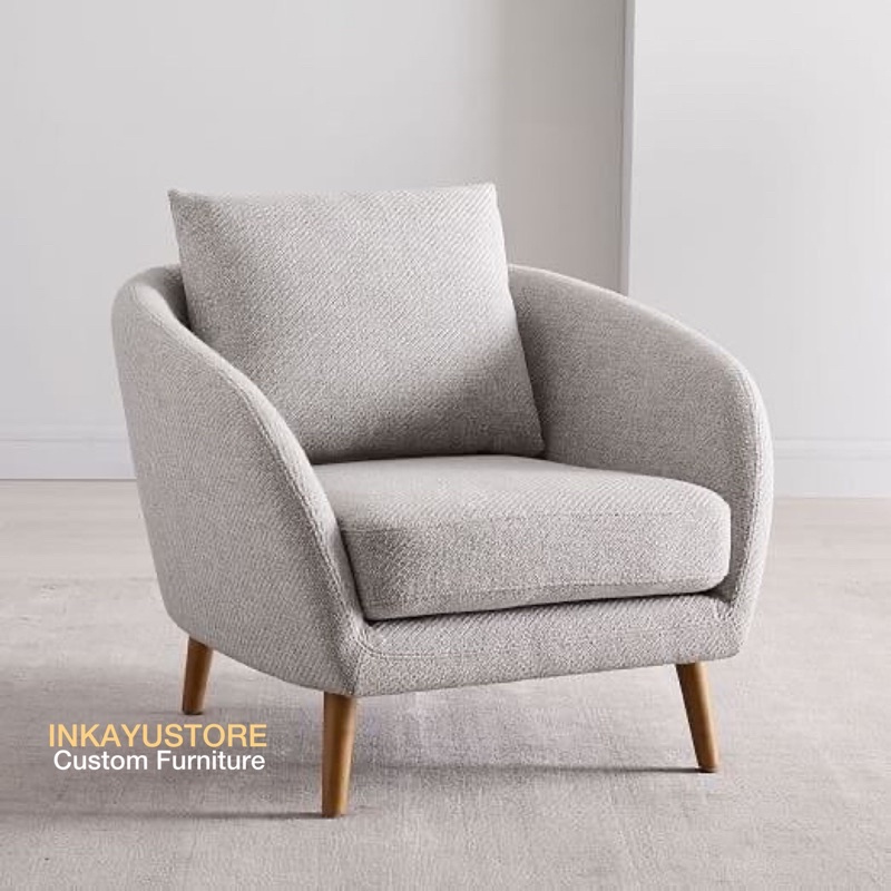 Jual SOFA SINGLE TAMU ELEGANT SOFT | SOFA SINGLE MINIMALIS MEWAH BANTAL ...