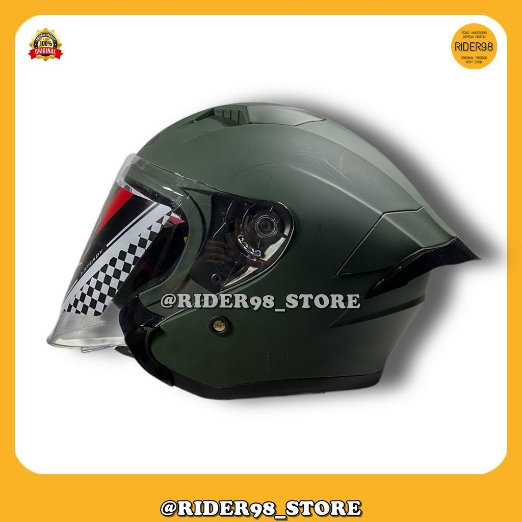 Jual Helmets Sepeda Motor Half Face Gift Sargon Solid Polos Original ...