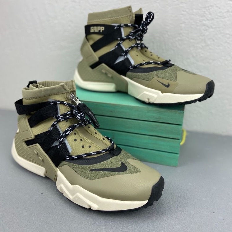 Jual NIKE AIR HUARACHE GRIPP OLIVE BLACK PREMIUM ORIGINAL | Shopee ...