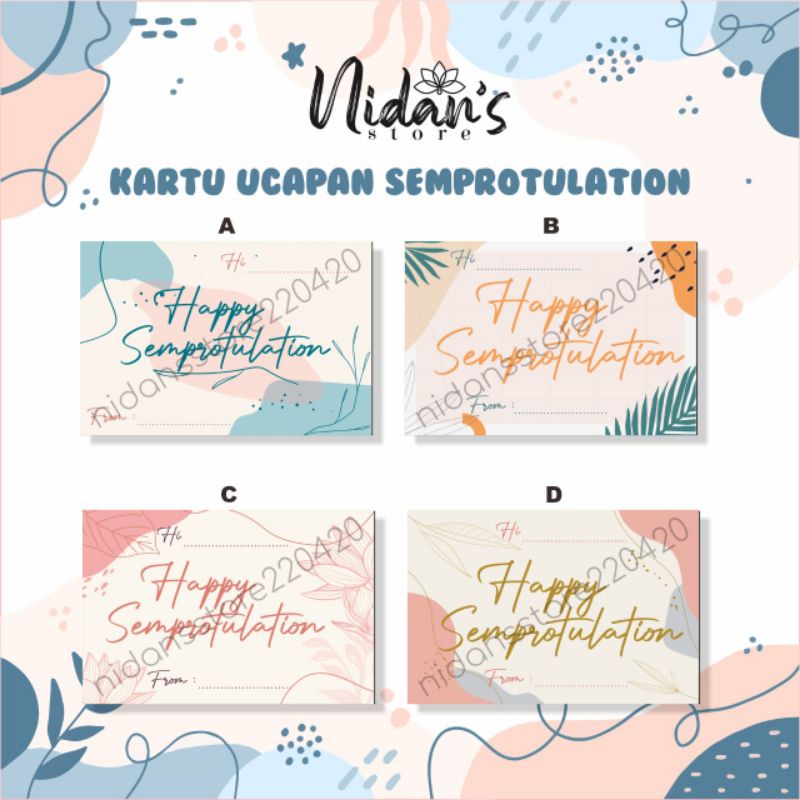 Jual KARTU UCAPAN SEMPROTULATION - KARTU UCAPAN SEMPRO - SEMINAR ...