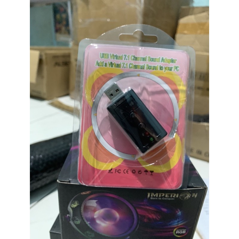 Jual SOUND CARD 7.1 Channel USB External Sound Card Audio Adapter - Usb ...