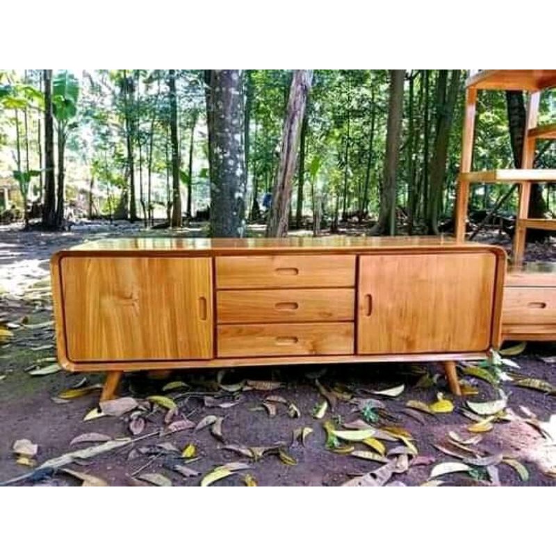 Jual Buffet bufet bifet tv meja kayu jati minimalis antik jepara mebel ...