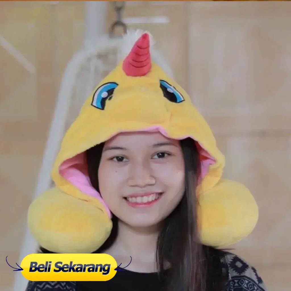 Jual Bantal leher kupluk Unicorn Kuda Poni Bahan Velboa isi Full dacron ...