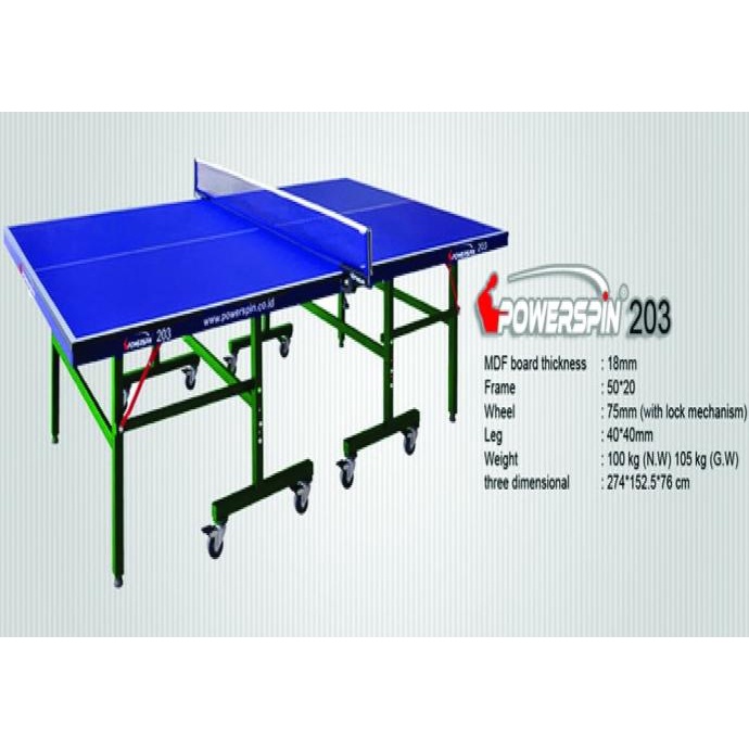 Jual MEJA PINGPONG TENIS MEJA POWER SPIN 203 | Shopee Indonesia