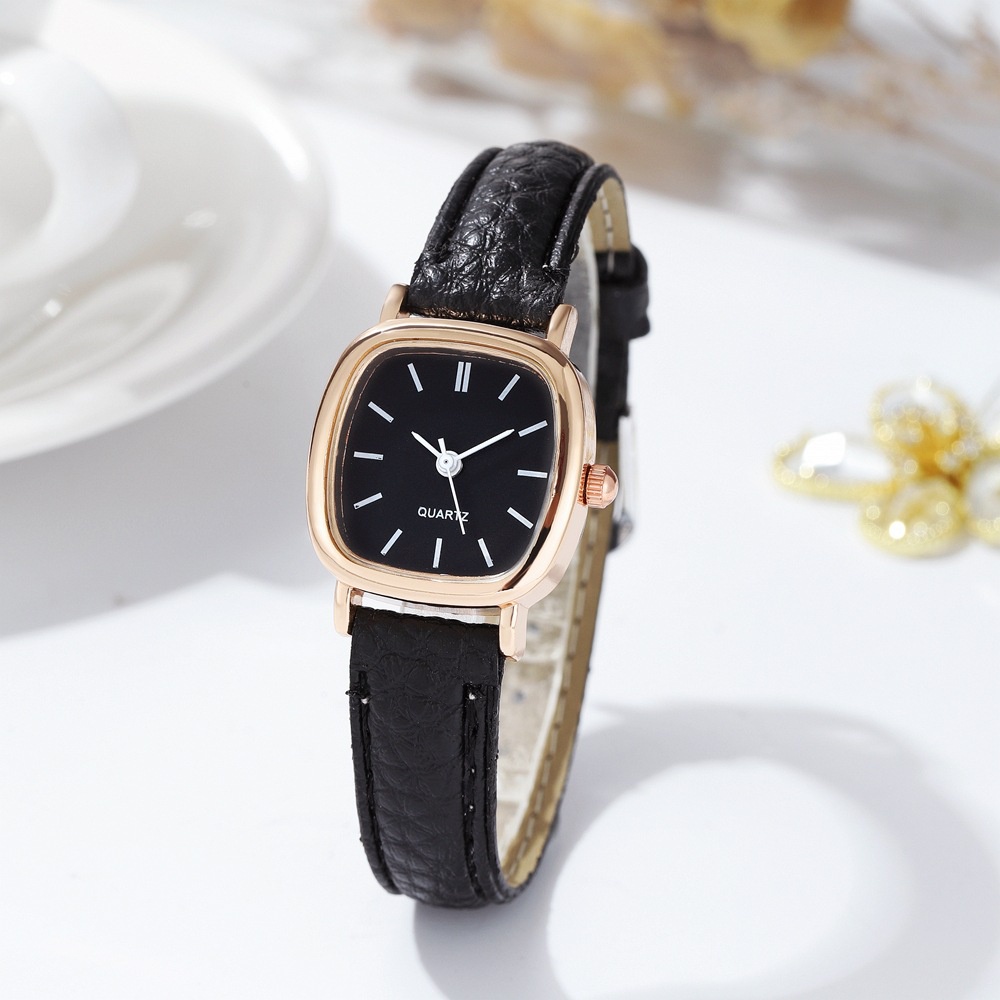 Jual JAM TANGAN KULIT HITAM WANITA DIAMETER KECIL FLAREA JAM113B5 KOREA ...