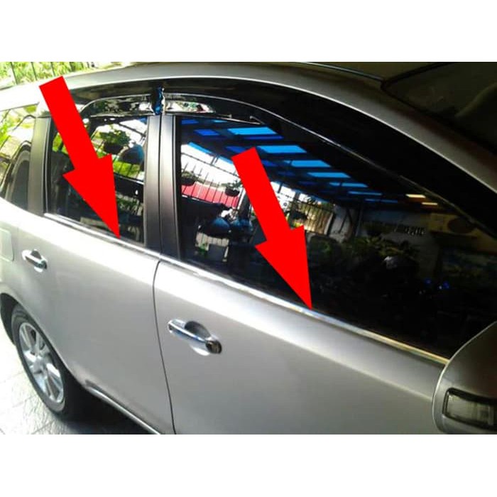 Jual List Lis Kaca Samping Chrome Grand Livina 2007 - 2018 | Shopee ...
