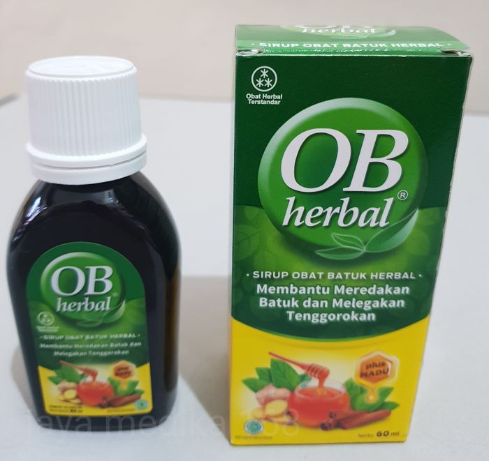 Jual OB Herbal Plus Madu 60 ml / Syrup Ob Herbal / Sirup Obat Batuk ...