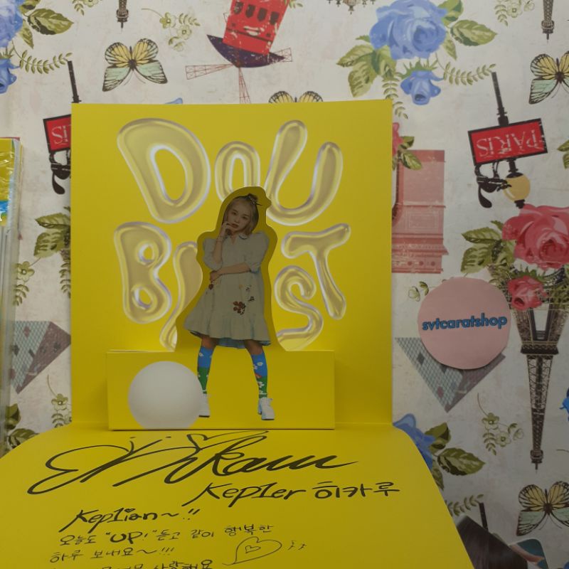 Jual KEP1ER DOUBLAST PHOTOCARD OFFICIAL CLEAR PC POP UP CARD kepler xiaoting hikaru chaehyun ...