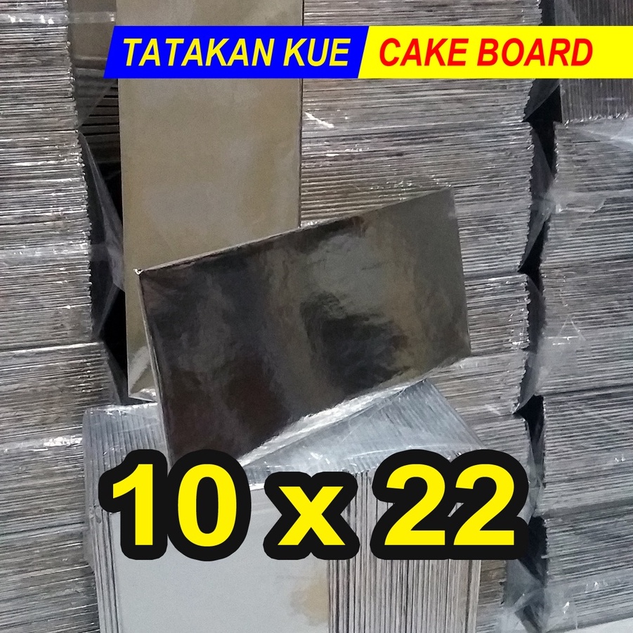 Jual Tatakan kue 10x22 cm cake board / alas kue ulang tahun / alas kue ...