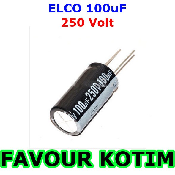 Jual ELCO ELKO 100UF 250V ELECTROLYTE CAPACITOR KAPASITOR FVKOTIM | Shopee Indonesia