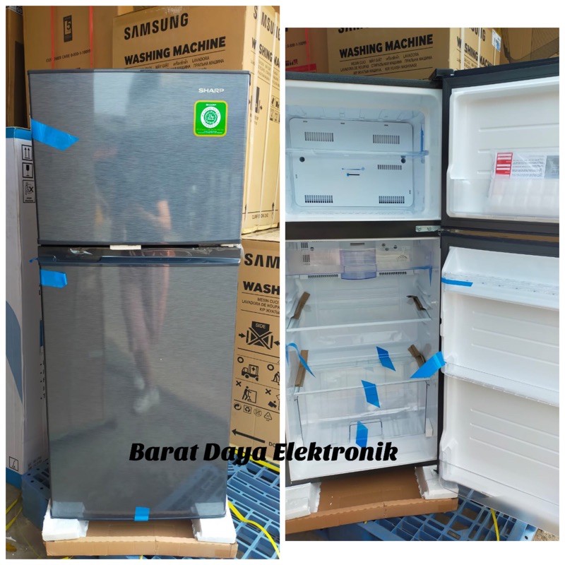 Jual KULKAS SHARP 2 PINTU SHARP SJ 195 MD TANPA BUNGA ES GARANSI RESMI ...