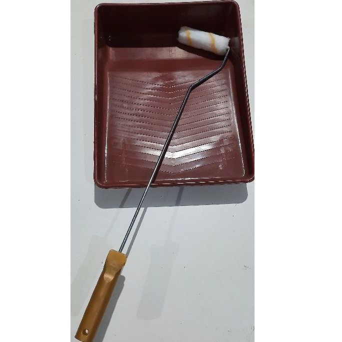 Jual 1 SET Kuas roll cat panjang rol kapal + bak cat kuas cat + wadah ...
