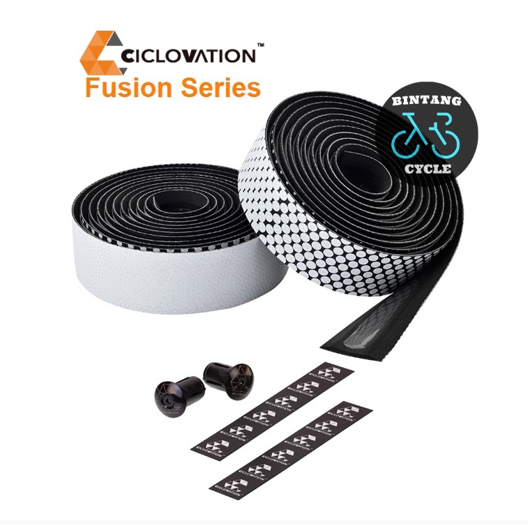 Jual BarTape CICLOVATION Advanced Bar Tape With Leather Touch BLACK ...