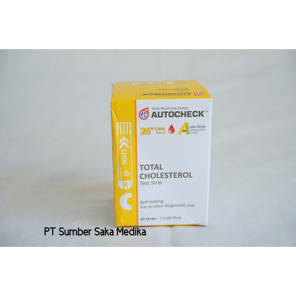 Jual Autocheck Auto Strip Alat Cek Kolesterol Choles Isi 10 Strip ...
