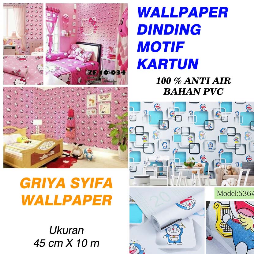 Jual Wallpaper Dinding Motif Kartun 45 cm x 10 m | Shopee Indonesia