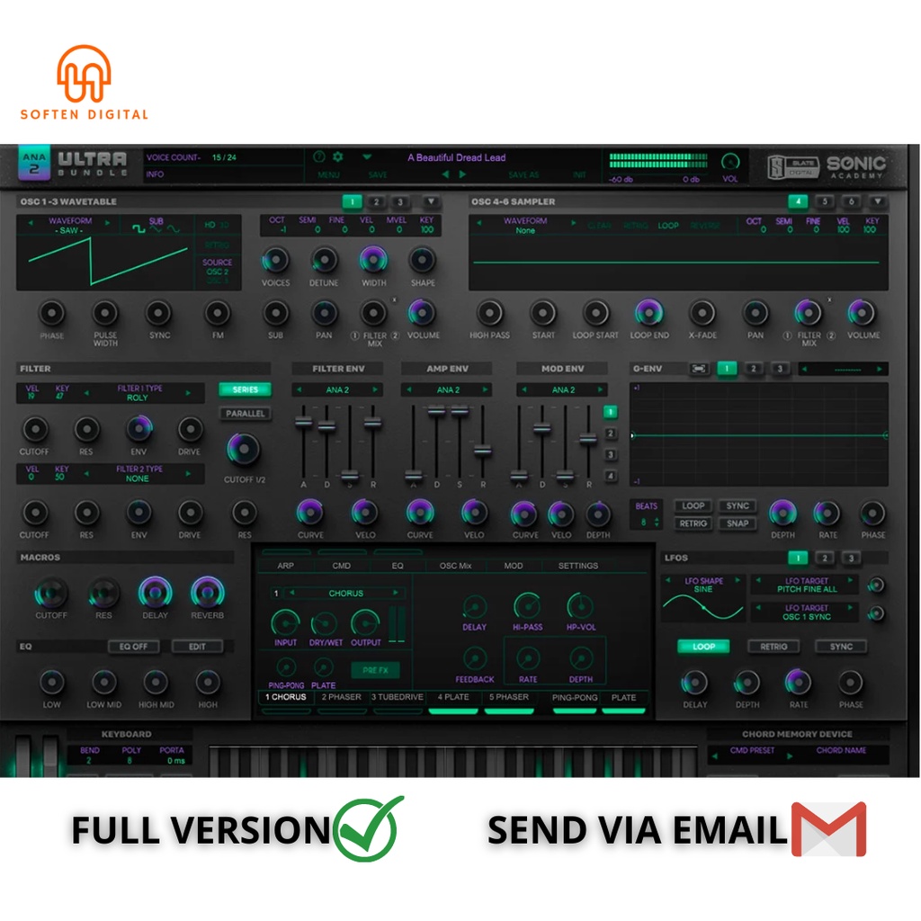 Jual Slate Digital Sonic Academy ANA Ultra Bundle v2 VSTI Plugin great ...