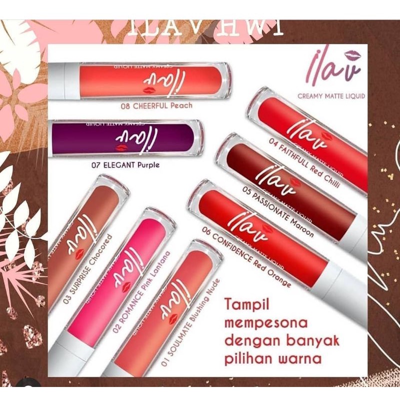 Jual ilav lipcream matte lipstik original hwi | Shopee Indonesia