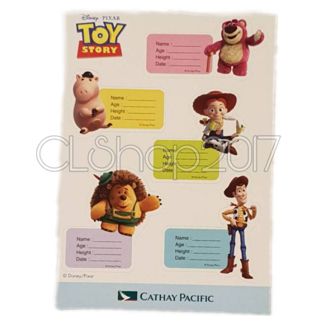 Jual PIXAR TOY STORY NAME TAG STICKER | Shopee Indonesia
