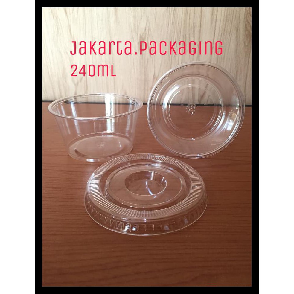 Jual CUP PUDDING PUYO / CUP PUDDING PLASTIK UKURAN 240ML BERKUALITAS ...