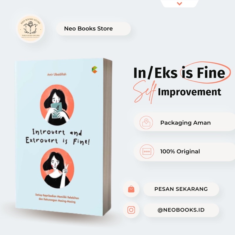 Jual BUKU MOTIVASI: INTROVERT AND EKSTROVERT IS FINE | Shopee Indonesia